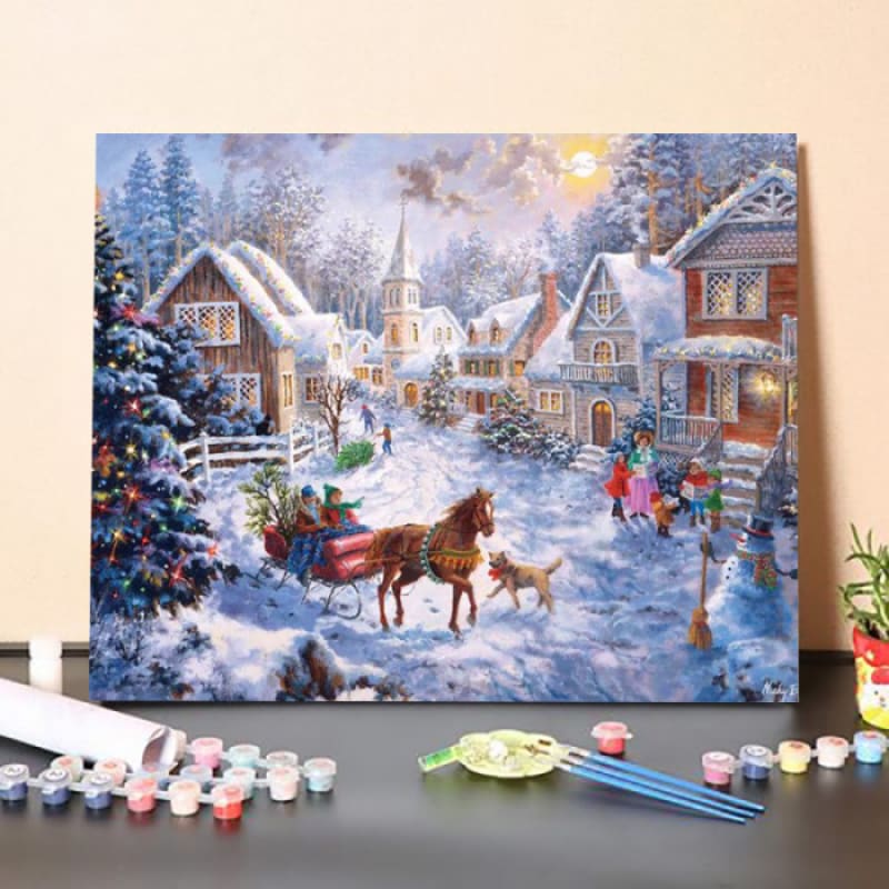 Merry Christmas – Paint By Numbers Kit – Australia Paint By Numbers