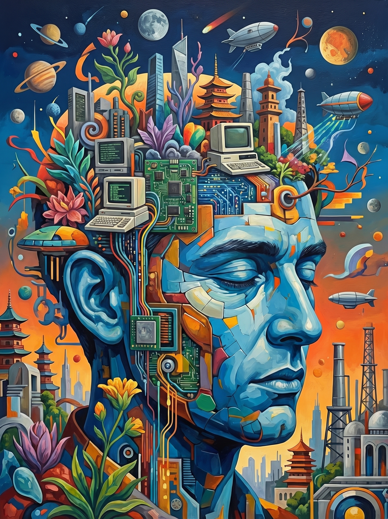 Cyborg Mind Architecture (80 Colors) – Australia Paint By Numbers