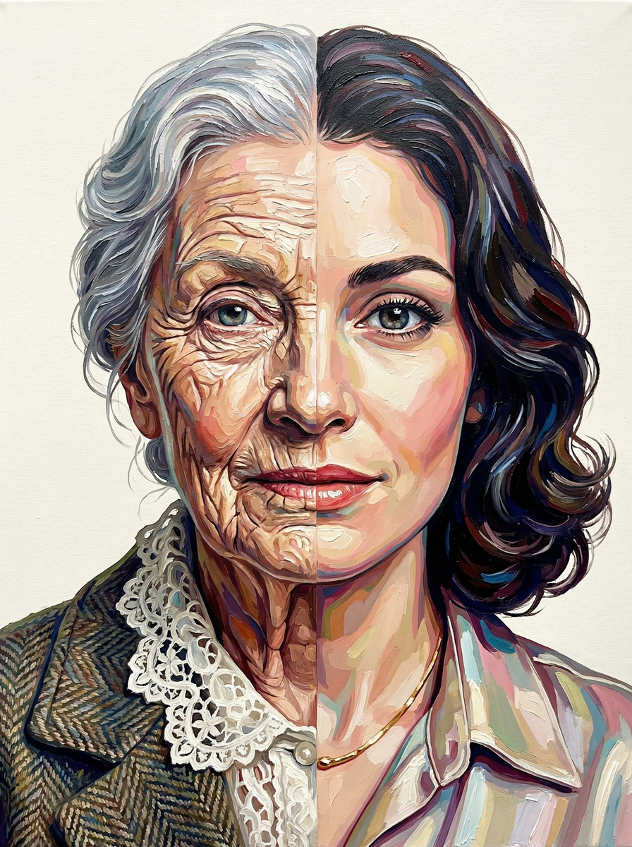 Split Timeline Portrait (80 Colors) – Australia Paint By Numbers
