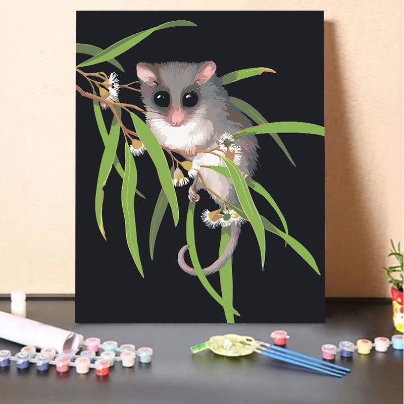 Pygmy Possum & Blossom – Australia Paint By Numbers