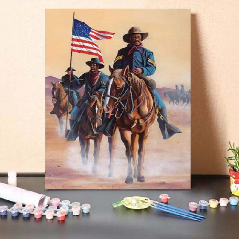 Buffalo Soldiers – Paint By Numbers Kit – Australia Paint By Numbers