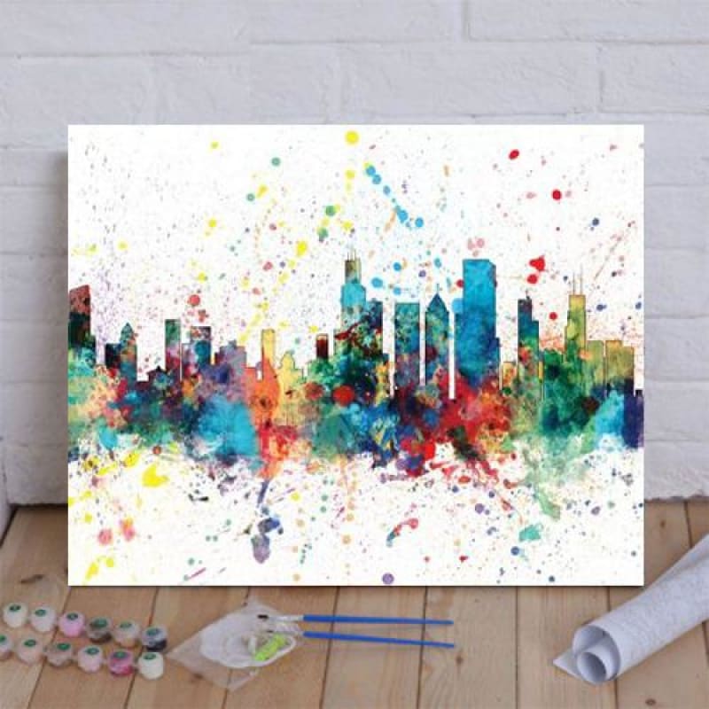 Chicago, Illinois, USA Paint By Numbers Kit – Australia Paint By Numbers