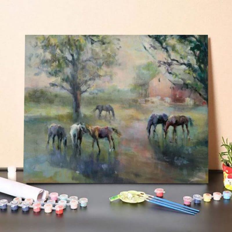 Daybreak On The Farm Crop – Paint By Numbers Kit – Australia Paint By ...