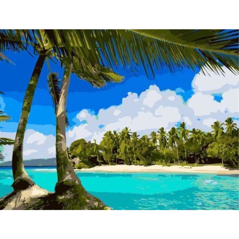 Landscape Beach Diy Paint By Numbers Kits WM-1488 – Australia Paint By ...