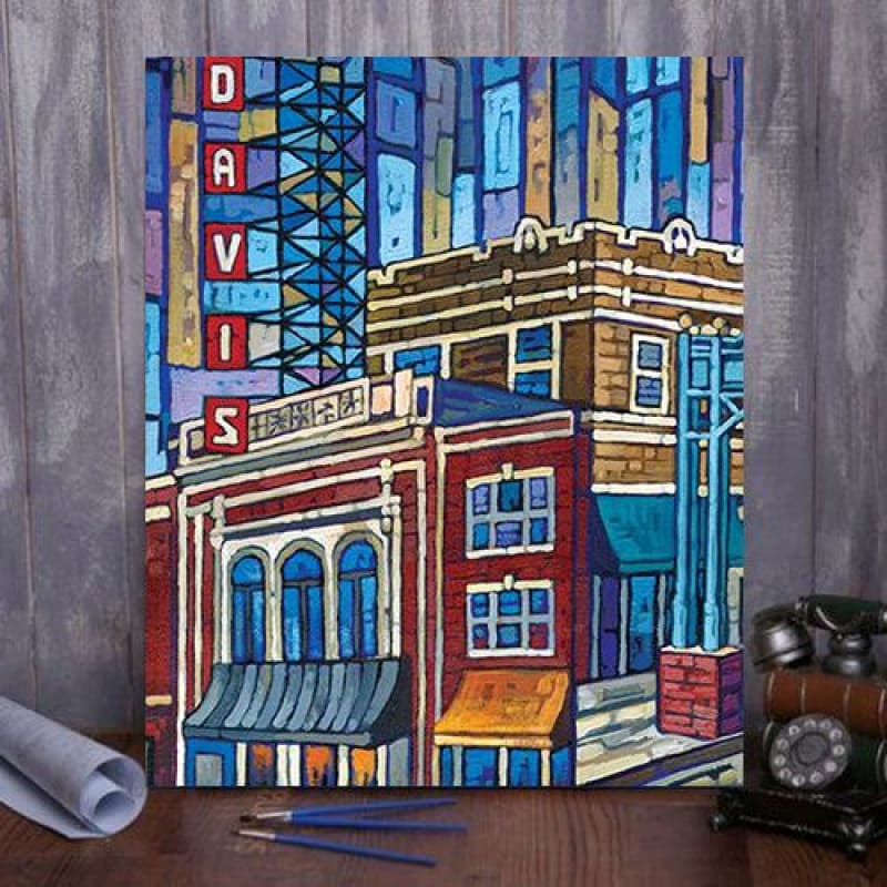 Lincoln Square Chicago Paint By Numbers Kit – Australia Paint By Numbers
