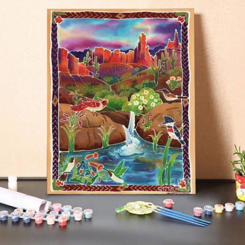 Paint by Numbers Kit-Desert Oasis – Australia Paint By Numbers