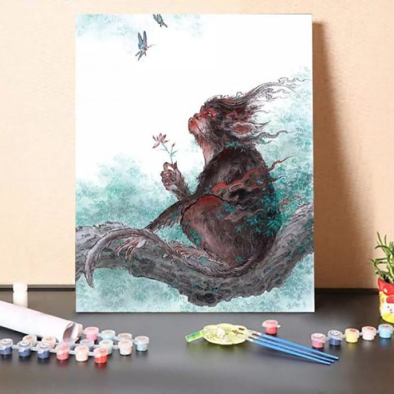 Paint by Numbers Kit-Sacred monkey – Australia Paint By Numbers