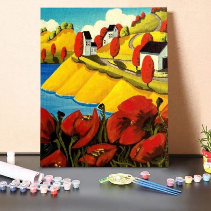 Paint By Numbers Kit Waterfront – Australia Paint By Numbers